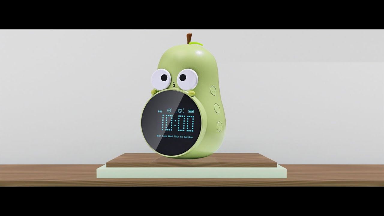 pear alarm clock operate video - YouTube