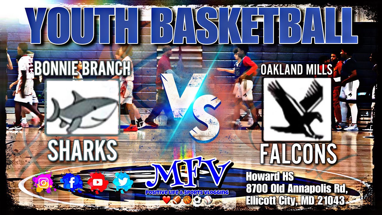 🏀🏀 Bonnie Branch Sharks Vs Oakland Mills Falcons | Youth Basketball ...