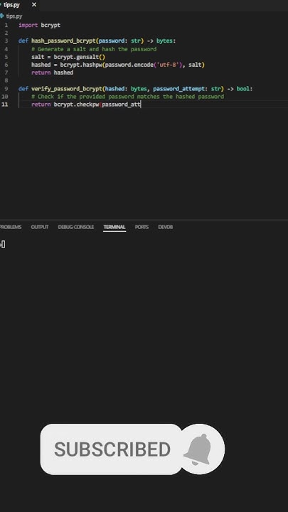STOP Using INSECURE PASSWORDS in PYTHON! - YouTube