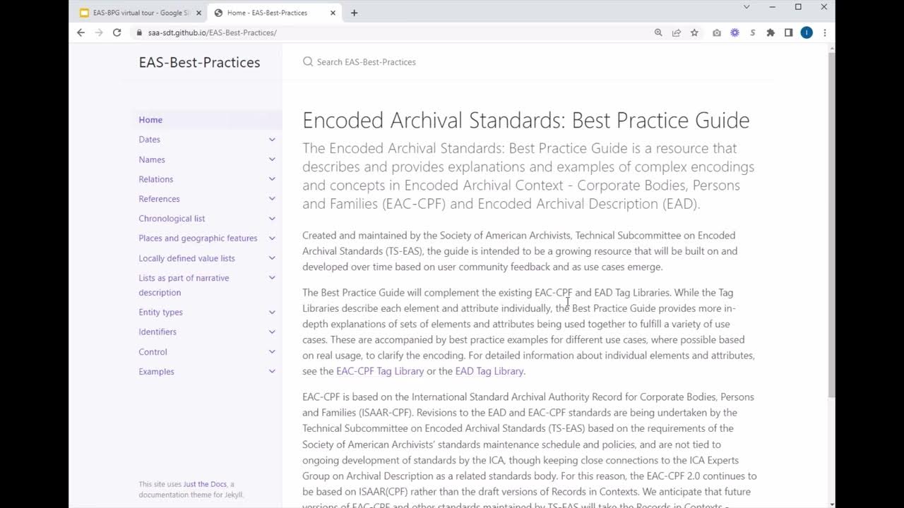 Encoded Archival Standards Best Practice Guide - YouTube