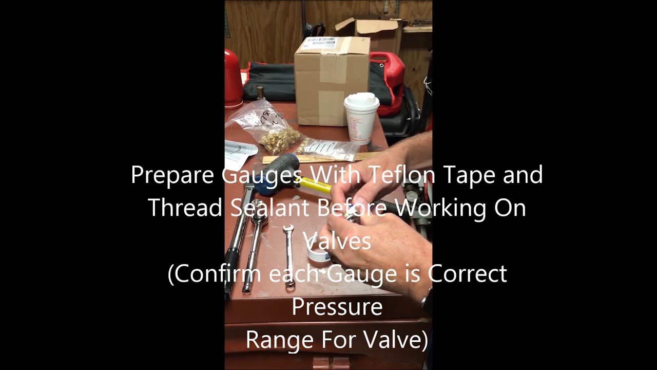 Ansul CV-98 Inergen Valve: Gauge and Pressure Relief Replacement - YouTube