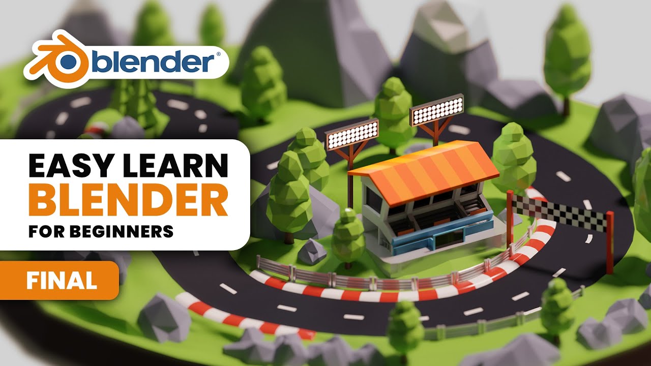 EASY LEARN BLENDER - RACE TRACK - FINAL - YouTube