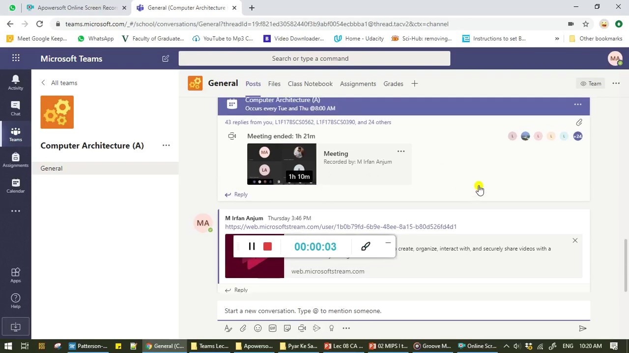 How to find recorded lectures on Microsoft Teams? - YouTube