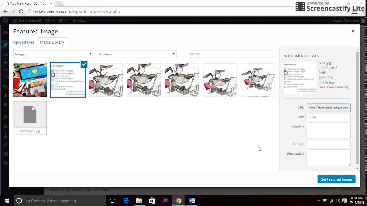 How To Hide Posts From The Front Page Of Wordpress Websites - YouTube
