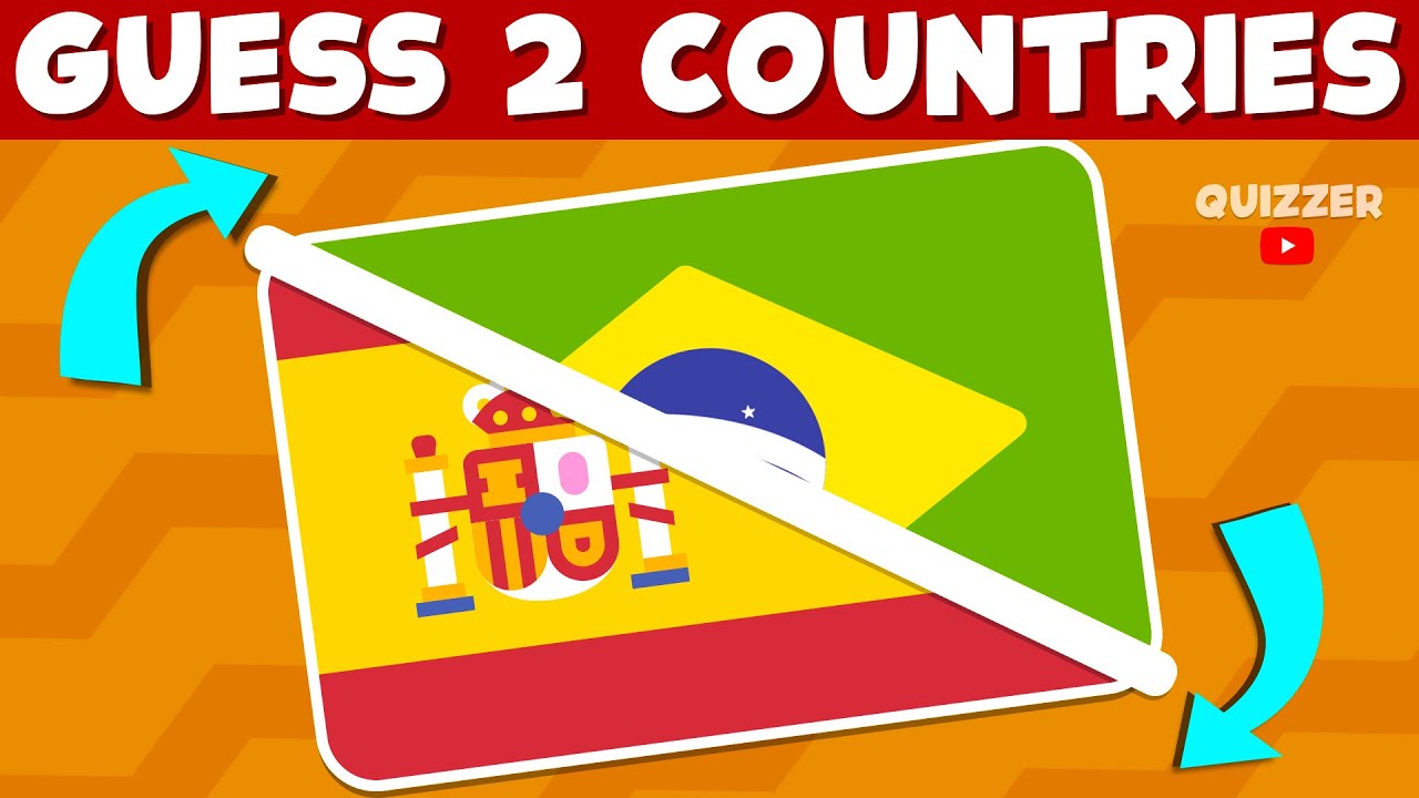 Guess 2 Rotating Flags! 🚩 | Country Flag Quiz 2023! 🔥 - YouTube