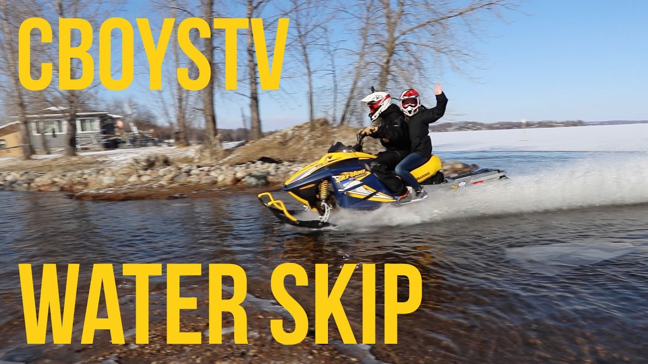 2 up water skipping WITH A GIRL! - YouTube