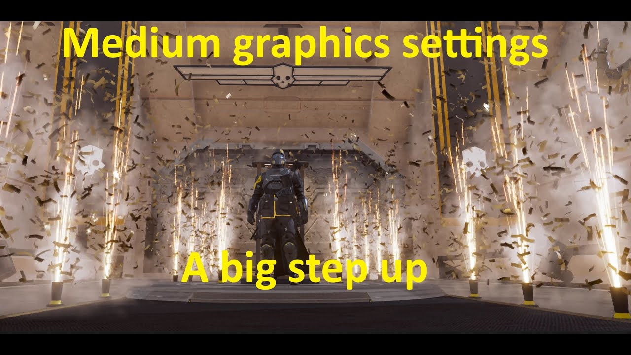 Helldivers 2 - Medium quality graphics setting - YouTube