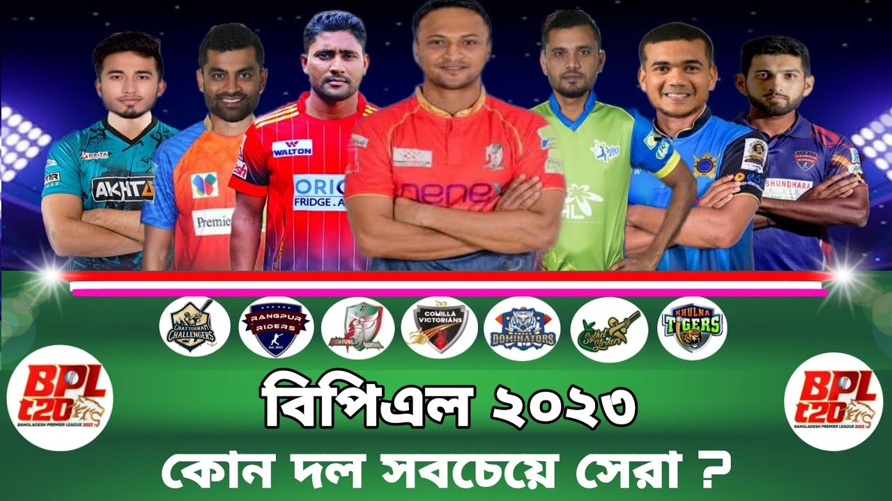 বিপিএল ২০২৩ কোন দল সবচেয়ে সেরা? Bpl 2023 all team full & final squad ...