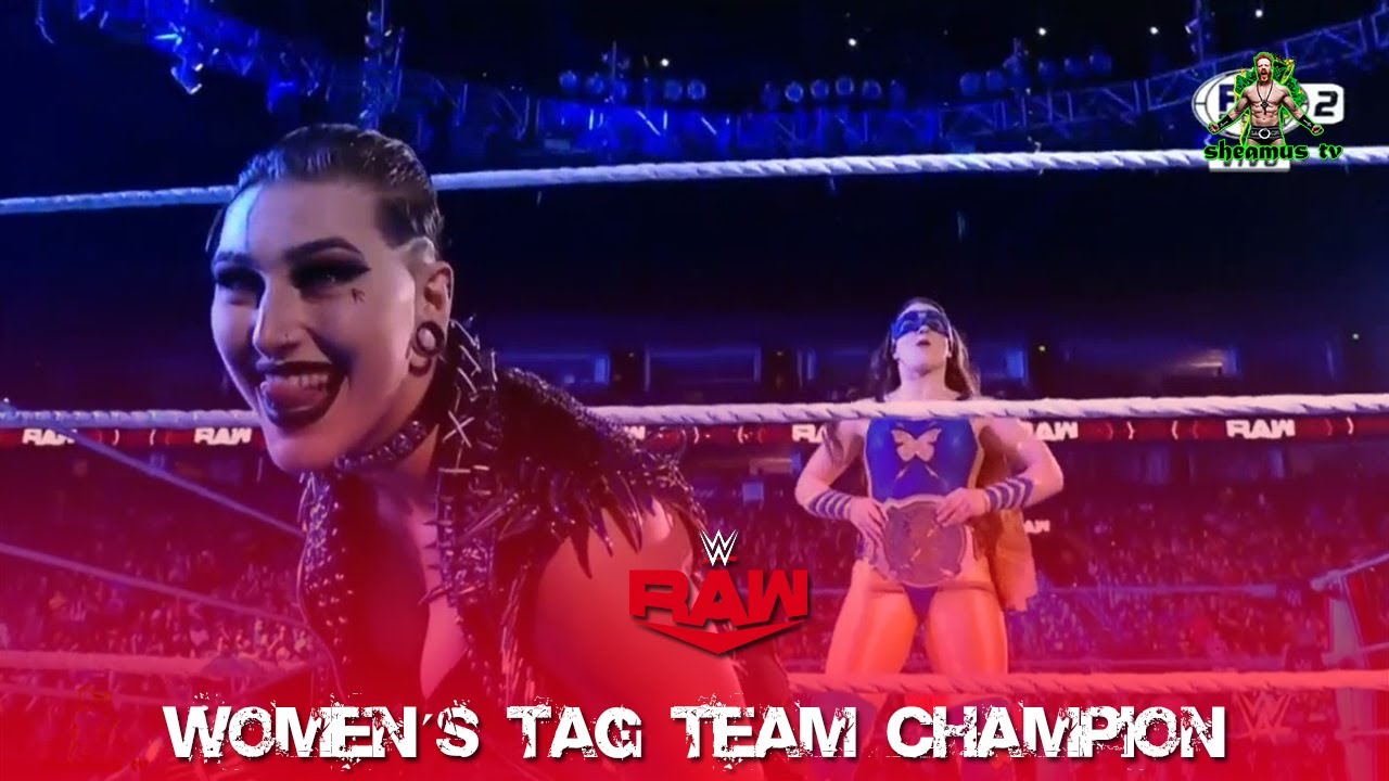WWE Nikki ASH & Rhea Ripley Entrance as Women´s tag team champion | Raw ...