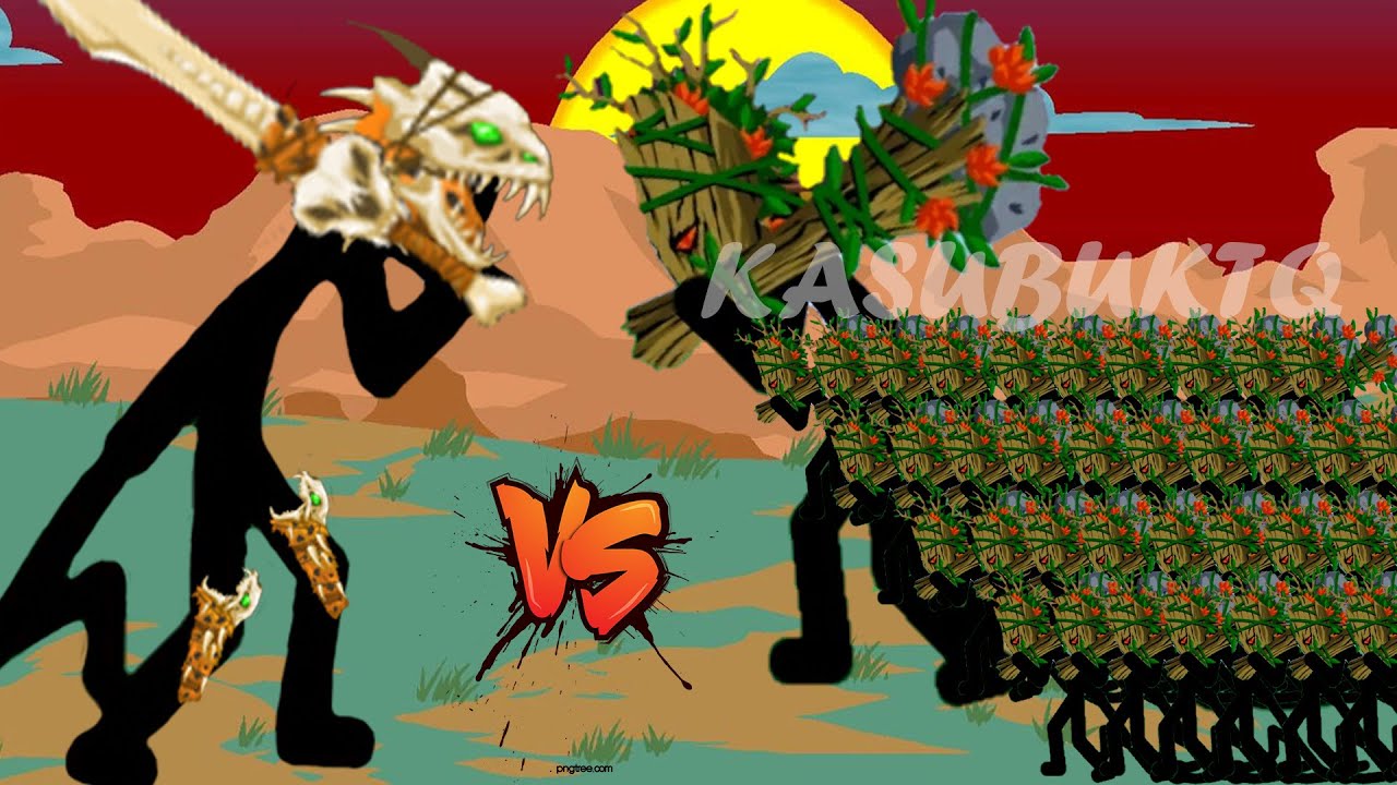 WAR OF GIANT, ARMY ACIENT GIANT VS RED ARMY LEAF GIANT X999999 | STICK ...