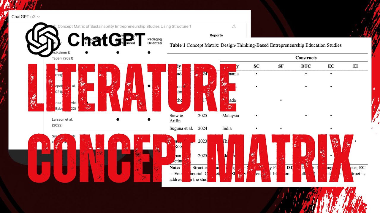 Generate Concept Evidence Matrix Table using ChatGPT - YouTube