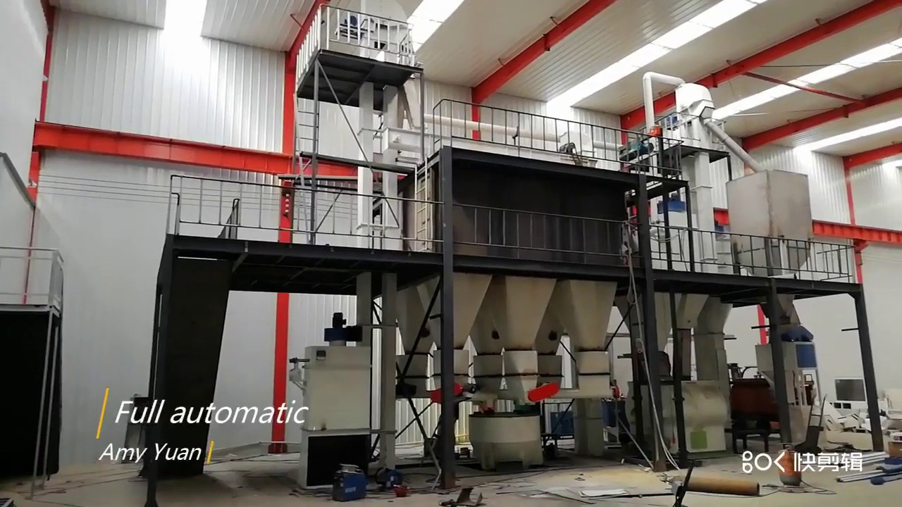 Full automatic powder feed production line output 5tph - YouTube