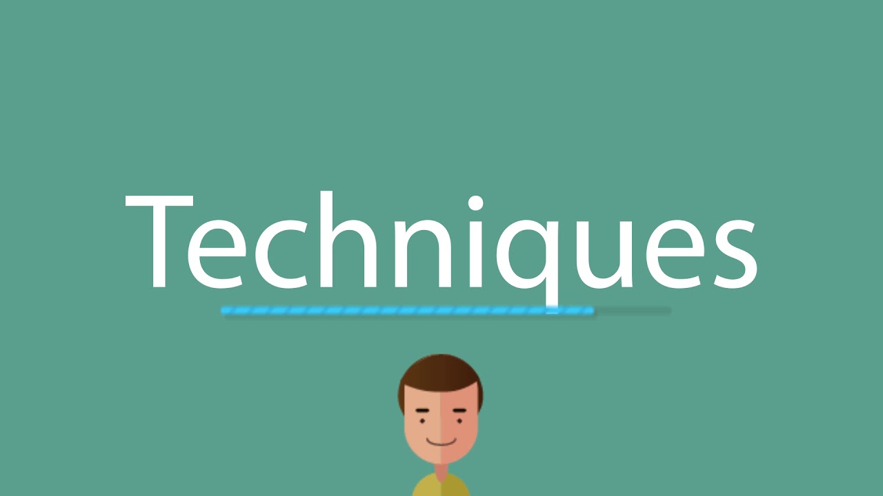 Techniques pronunciation - YouTube