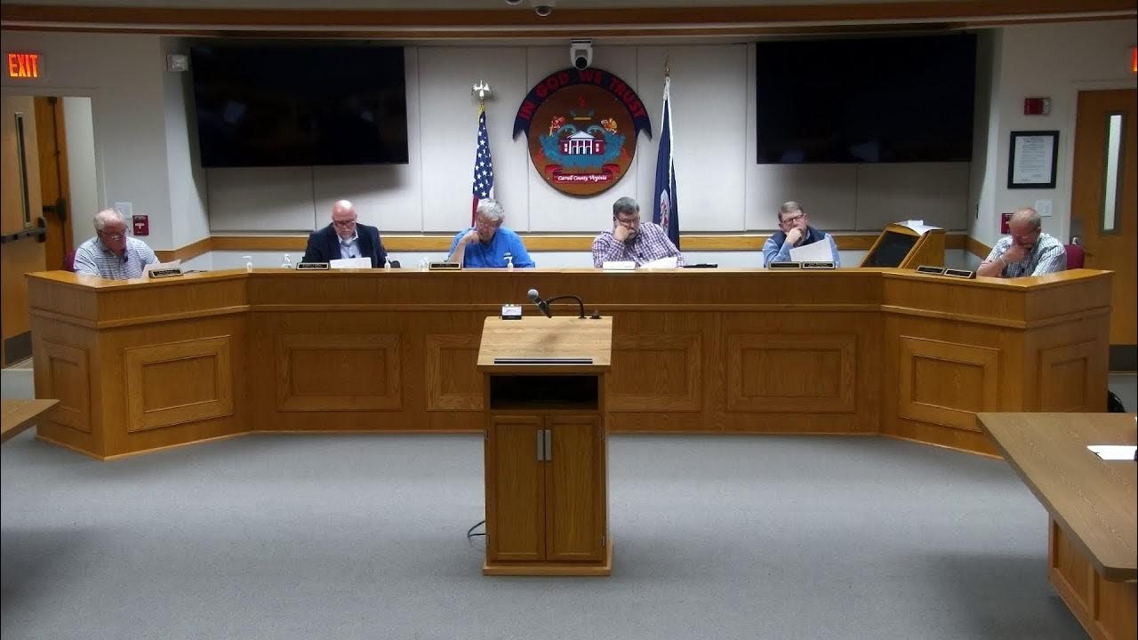 10/3/2022 Carroll County Board of Supervisors Meeting. - YouTube
