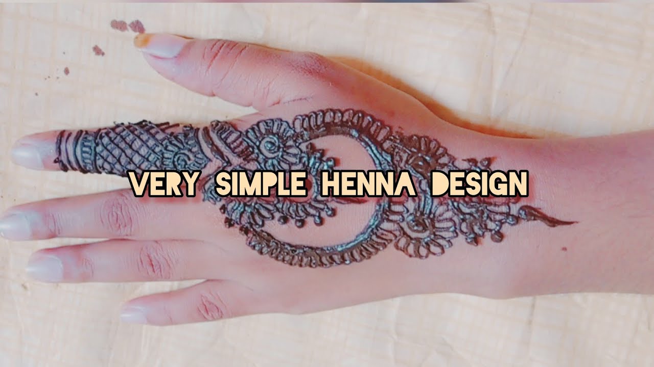 how to aply simple and easy henna for beginners - YouTube