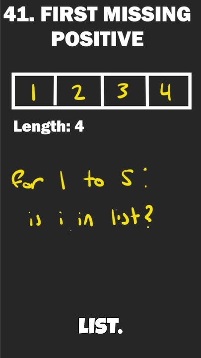 How to Find First Missing Positive (LeetCode 41) - YouTube