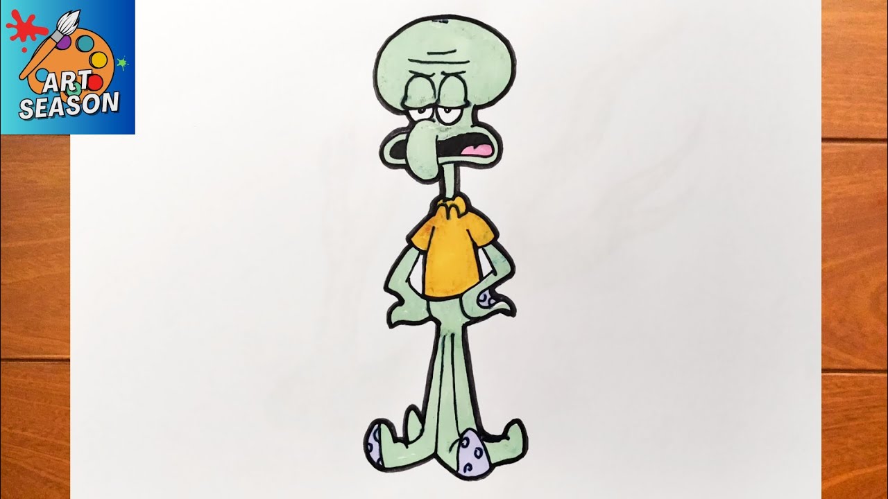 How to Draw Squidward Step by Step - YouTube