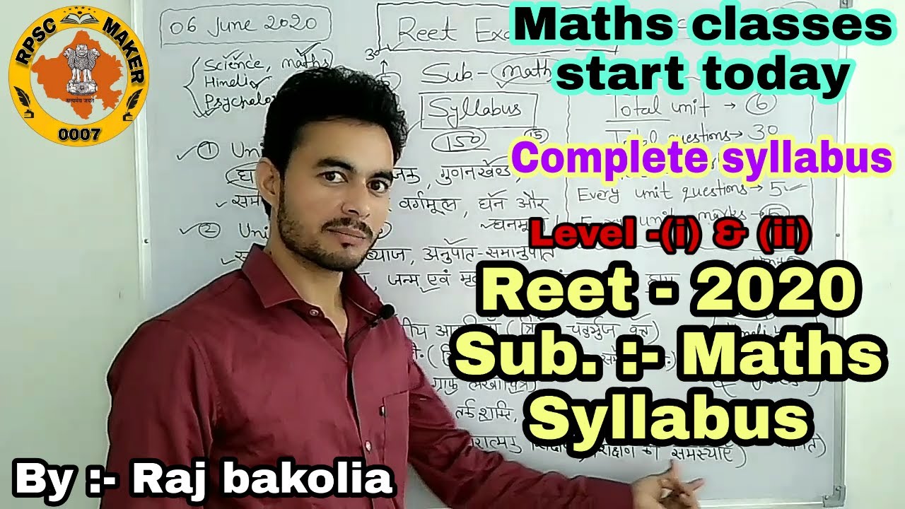 Reet Maths Classes Reet Maths Syllabus Reet Math Level 1 Level reet-maths-classes-reet-maths-syllabus-reet-math-level-1-level