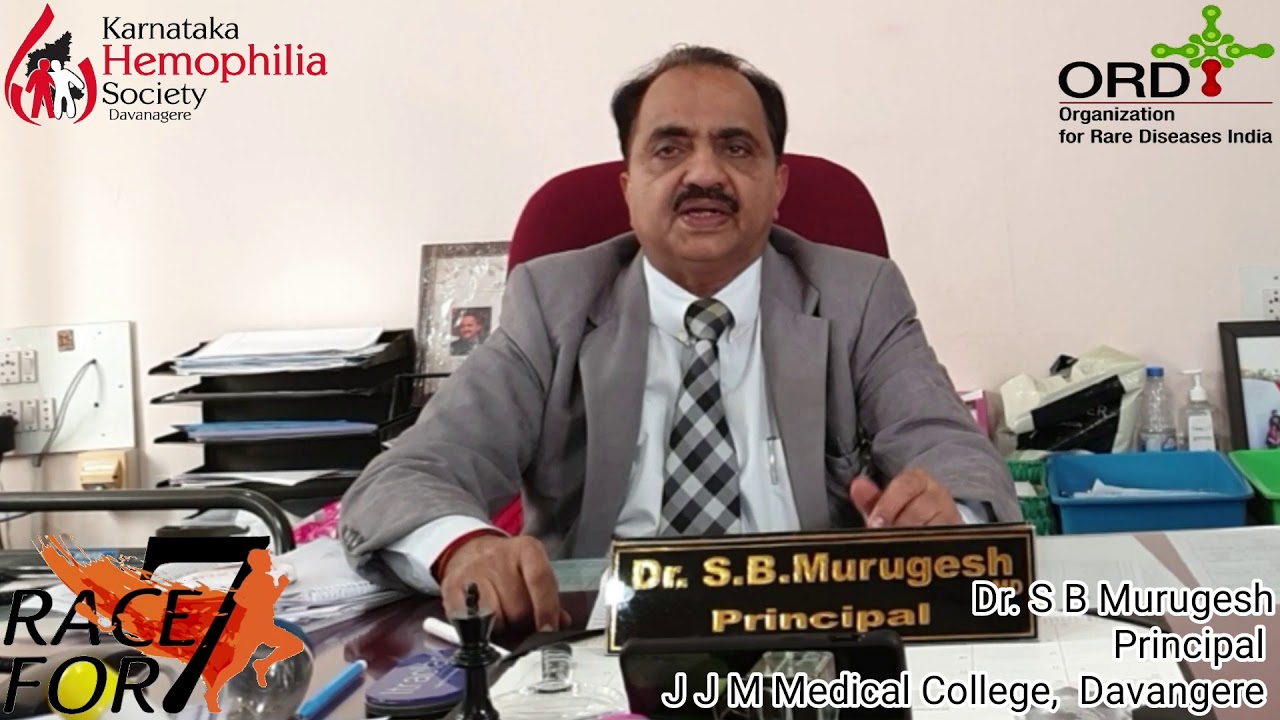 Dr. S B Murugesh, Principal JJMMC Supporting RaceFor7 - YouTube