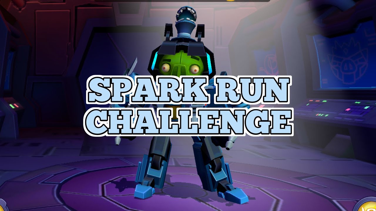 Angry Birds Transformers Spark Run Challenge - Thundercracker - YouTube
