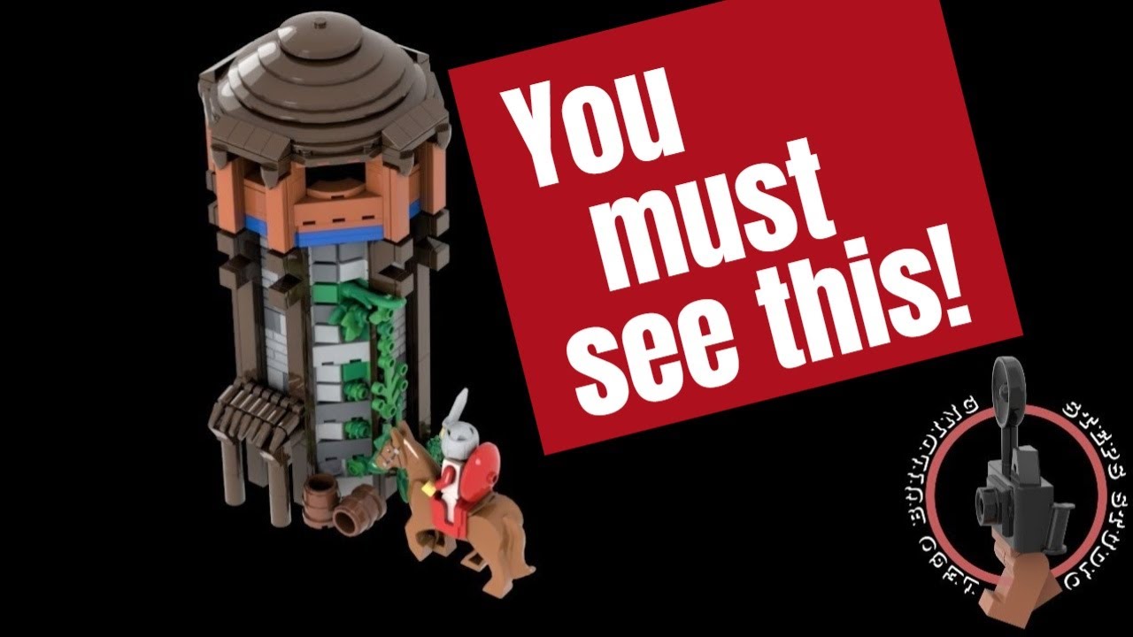 Lego moc medieval tower AOE2 - YouTube