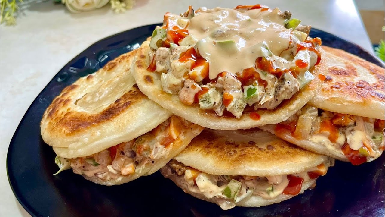 পাউরুটি ছাড়ায় দুর্দান্ত স্বাদের পরোটা বার্গার রেসিপি :: Paratha ...