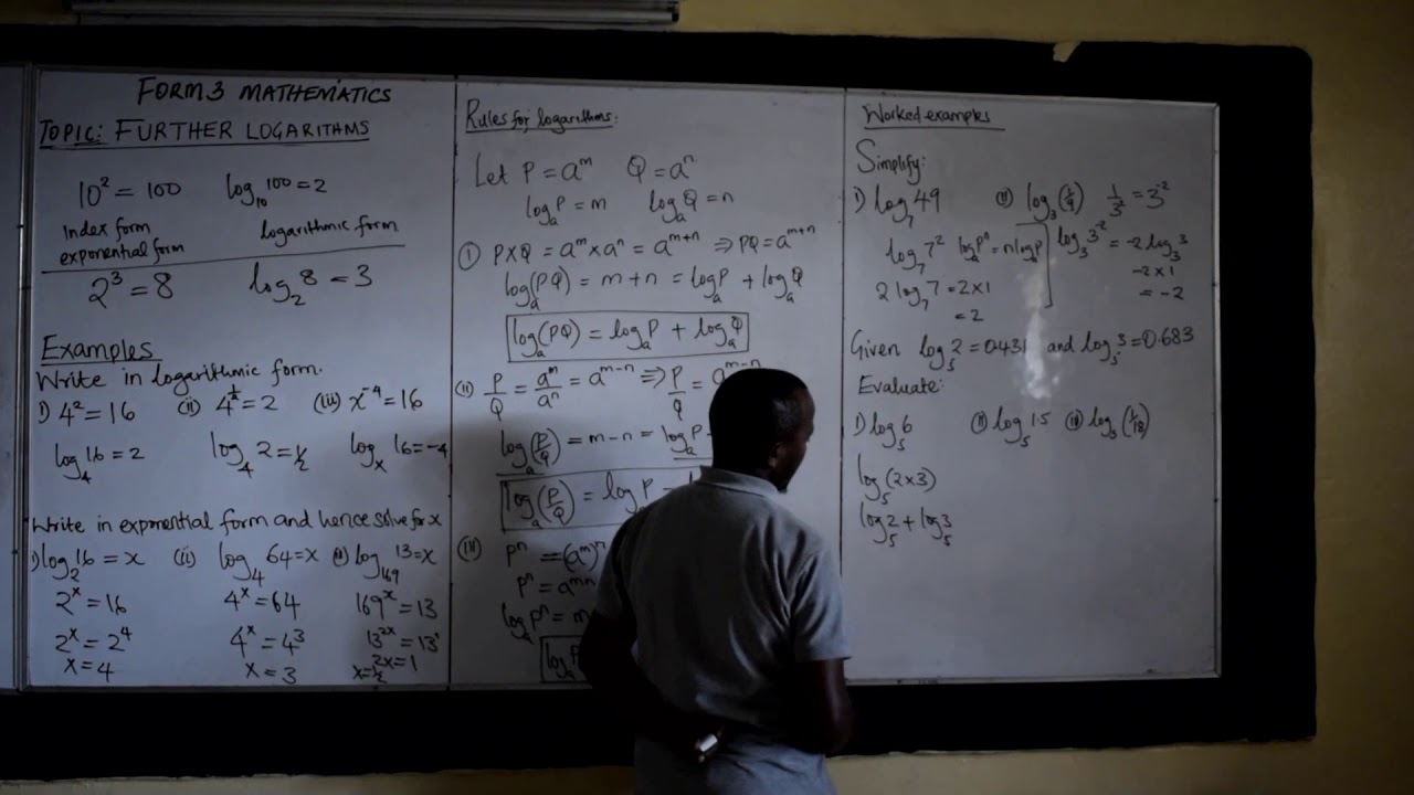 FURTHER LOGARITHMS - YouTube