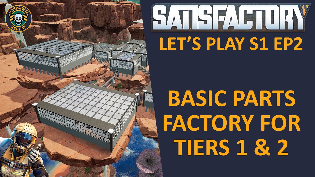 Basic Parts Factory - Let's Play S1 EP2 - [Satisfactory Game] - YouTube
