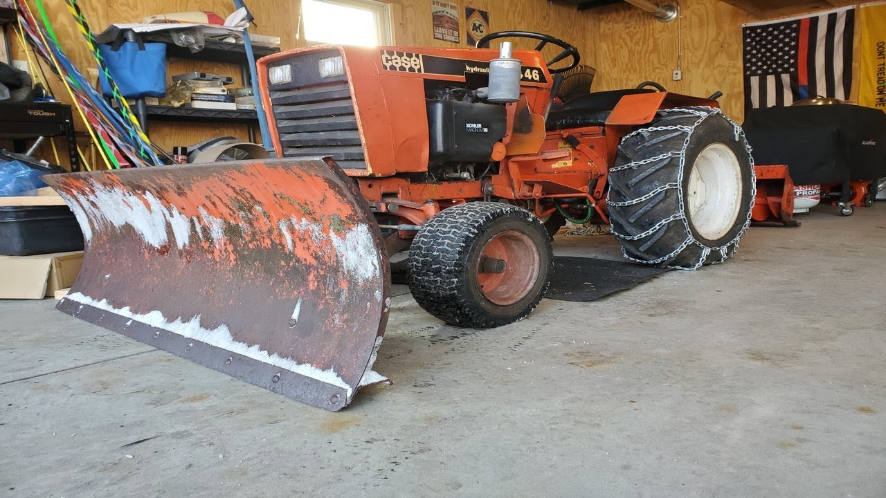 CASE 446 J54 Dozer Blade Install - YouTube