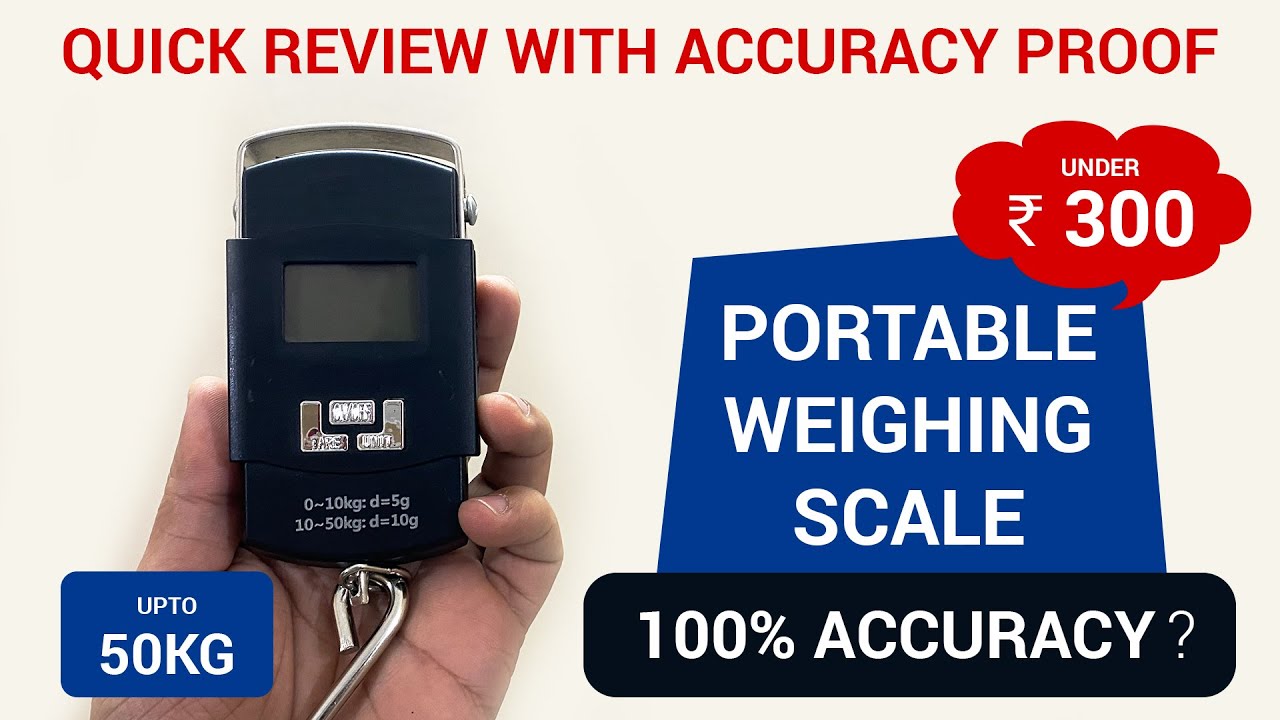 100% Accurate Portable Weighing Scale | Under Rs. 300 | Weigh Upto 50Kg ...