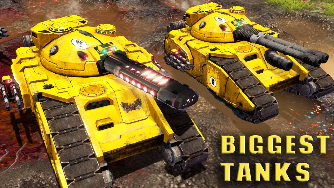WARHAMMER 30,000 BATTLE Mega Heavy Tanks vs Orks WAAAGH | Dawn of War ...