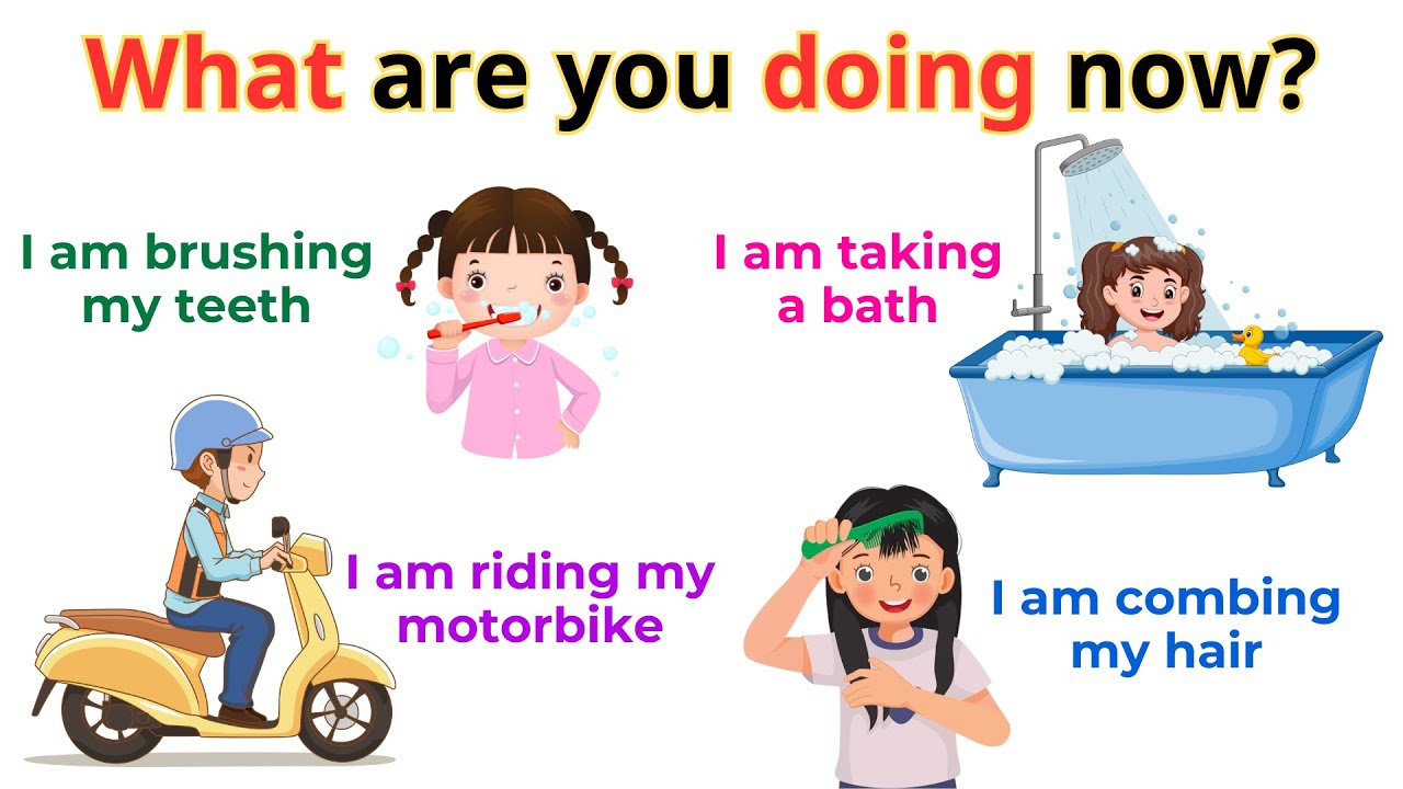 What Are You Doing? | Action Verbs For Beginner Daily English | Daily ...