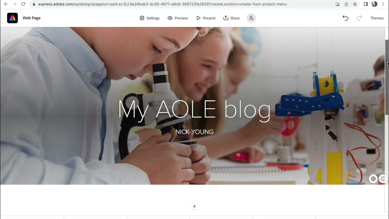 How to set up your blog on Adobe creative cloud express - YouTube