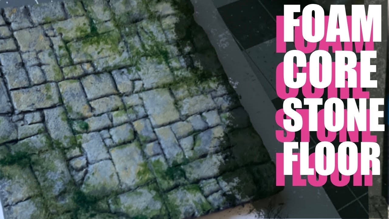 Making Stone Floor out of Foam Core - Laputa Diorama Project Part 2 ...