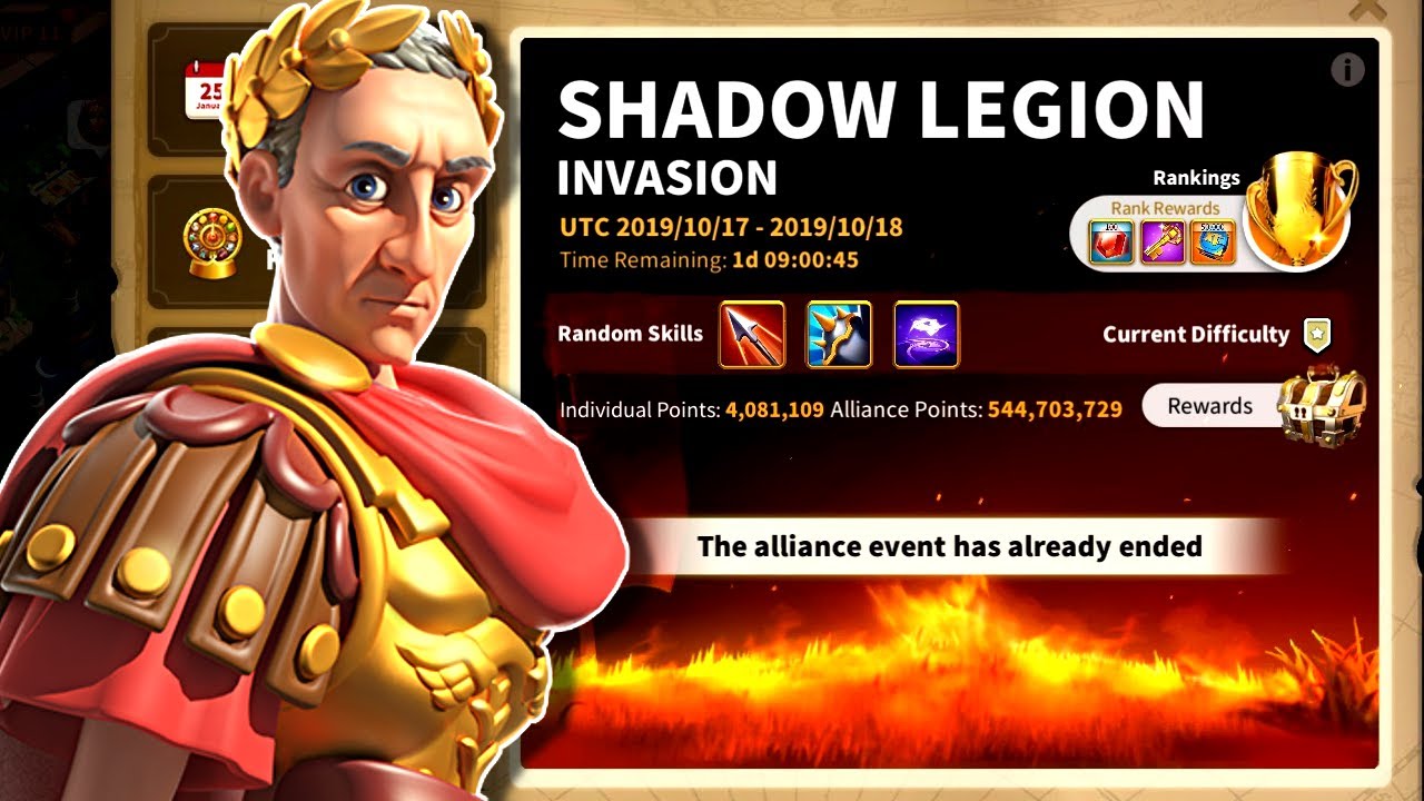 My City is Burning - Shadow Legion in Rise of Kingdoms - YouTube