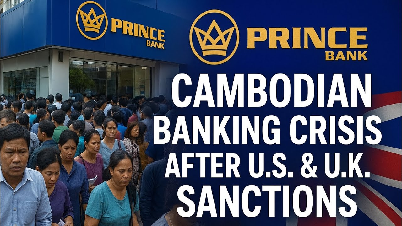 วิกฤติการเงินกัมพูชา! “Prince Bank” ถูกคว่ำบาตรจากสหรัฐฯ-อังกฤษ - YouTube