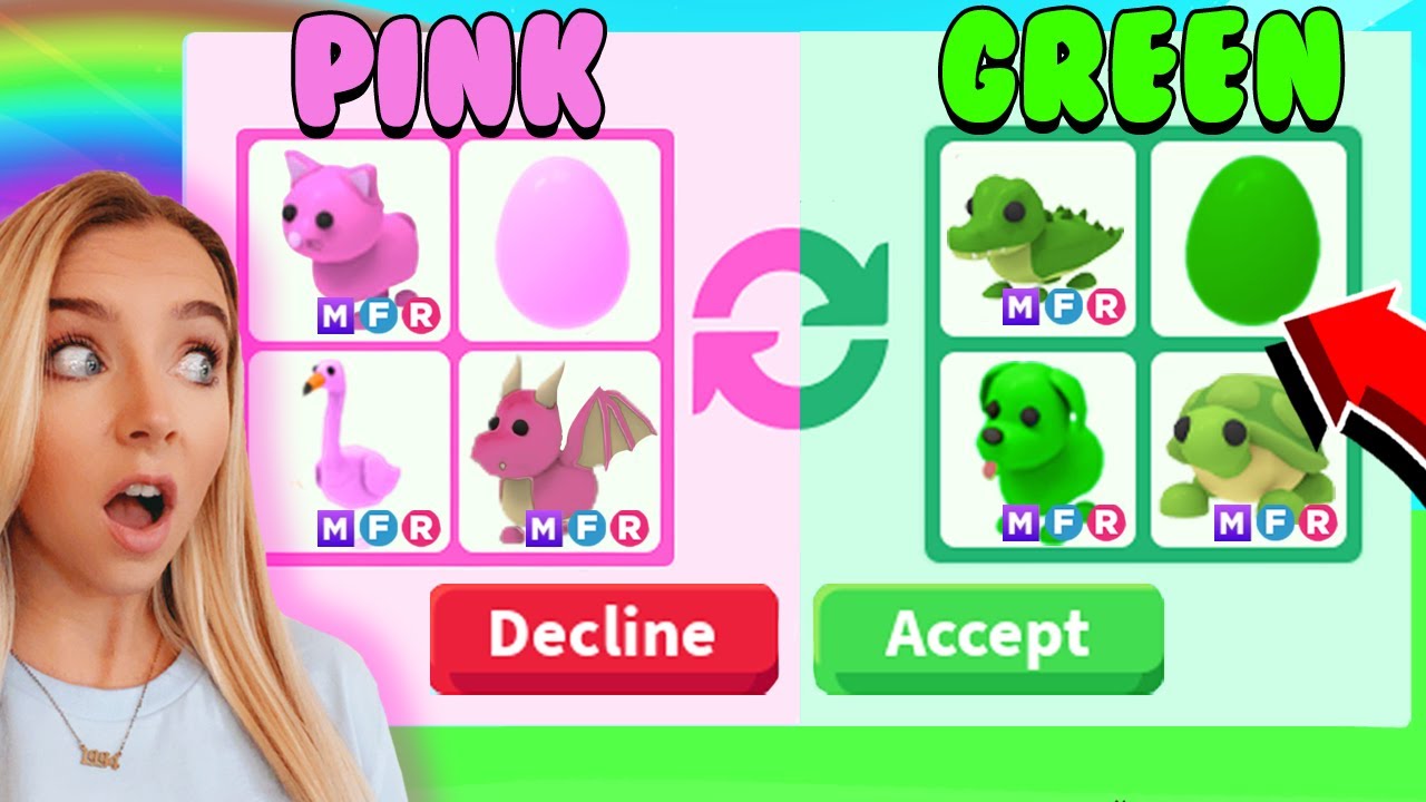 COLOR Trading *CHALLENGE* vs FishyBlox in Adopt Me! - YouTube