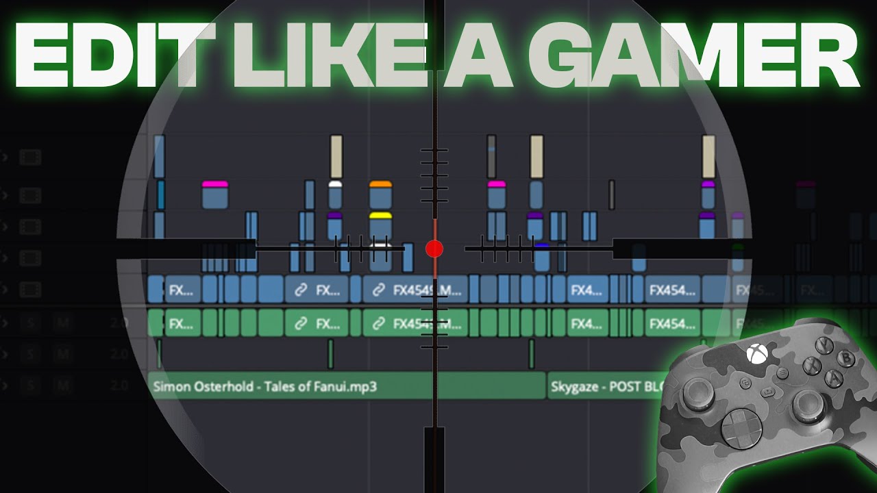 I edit videos with an xbox controller... Here's how you can do it too ...