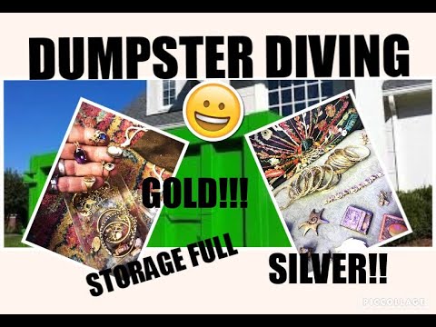 DUMPSTER DIVING - BOUGHT A STORAGE LOCKER AND OMG ITS FULL OF GOLD AND ...