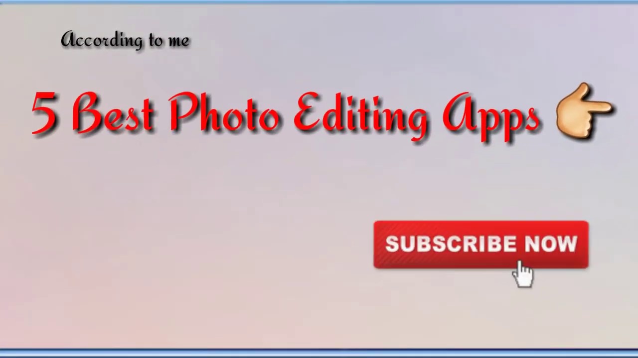 What are the 5 best photo editing Apps // Photo editing ka 5 best Apps ...