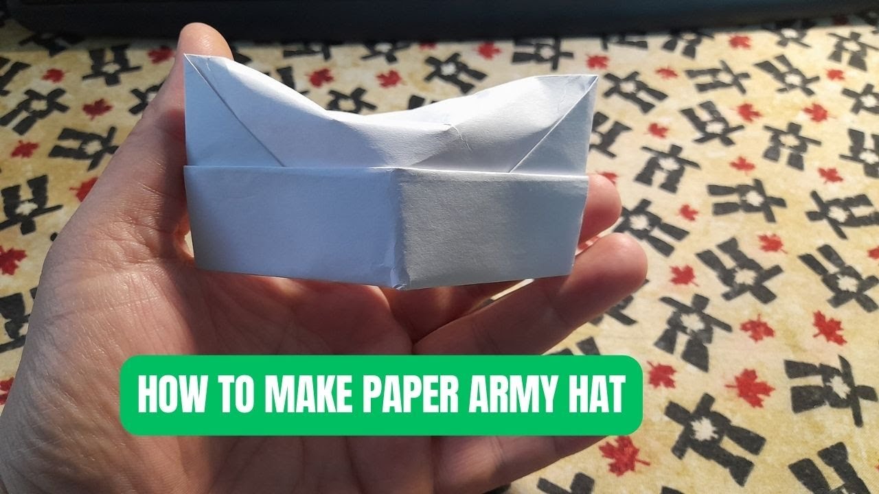 How to make paper army hat - Make paper army hat - YouTube