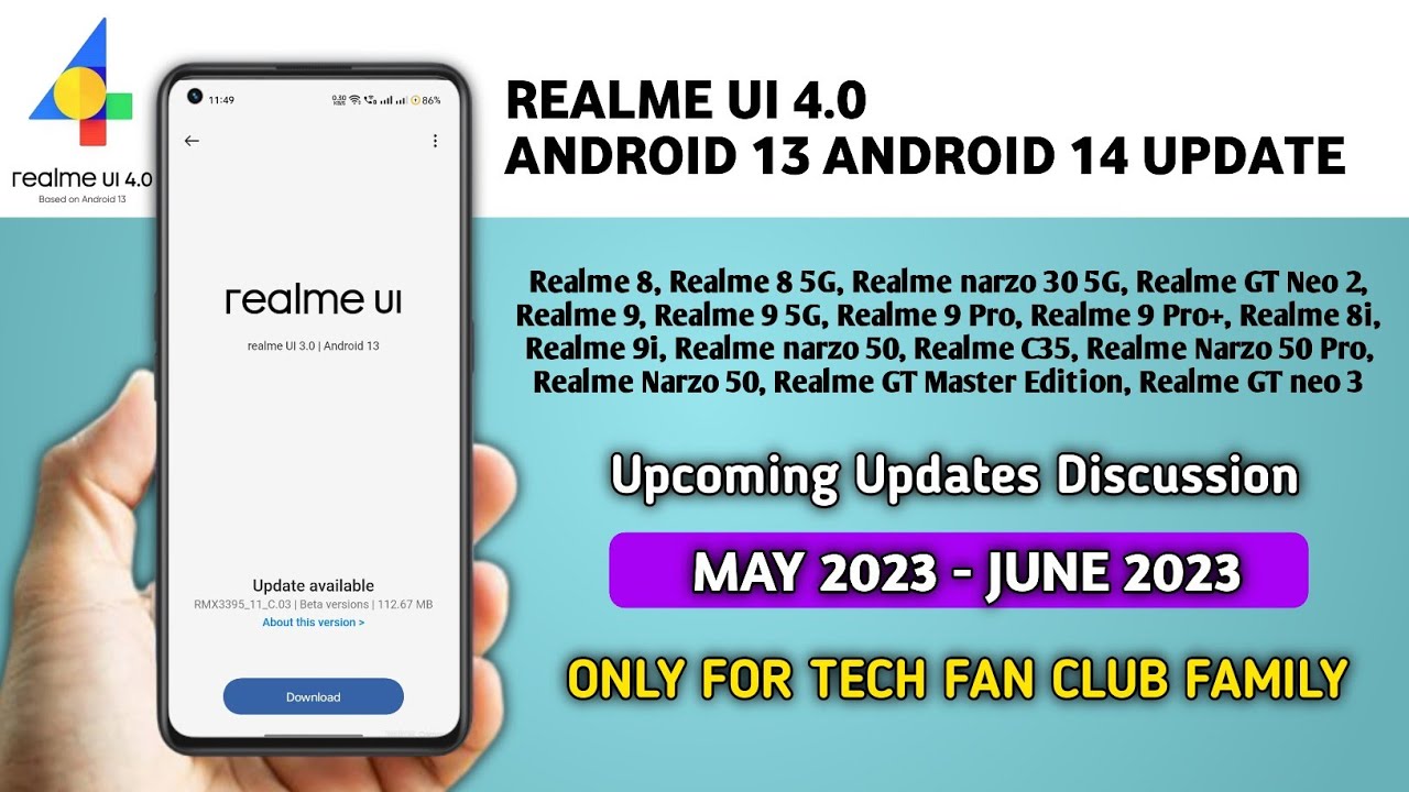 Realme UI 4.0 Stable Update Android 13 & Android 14 Update News/Realme ...