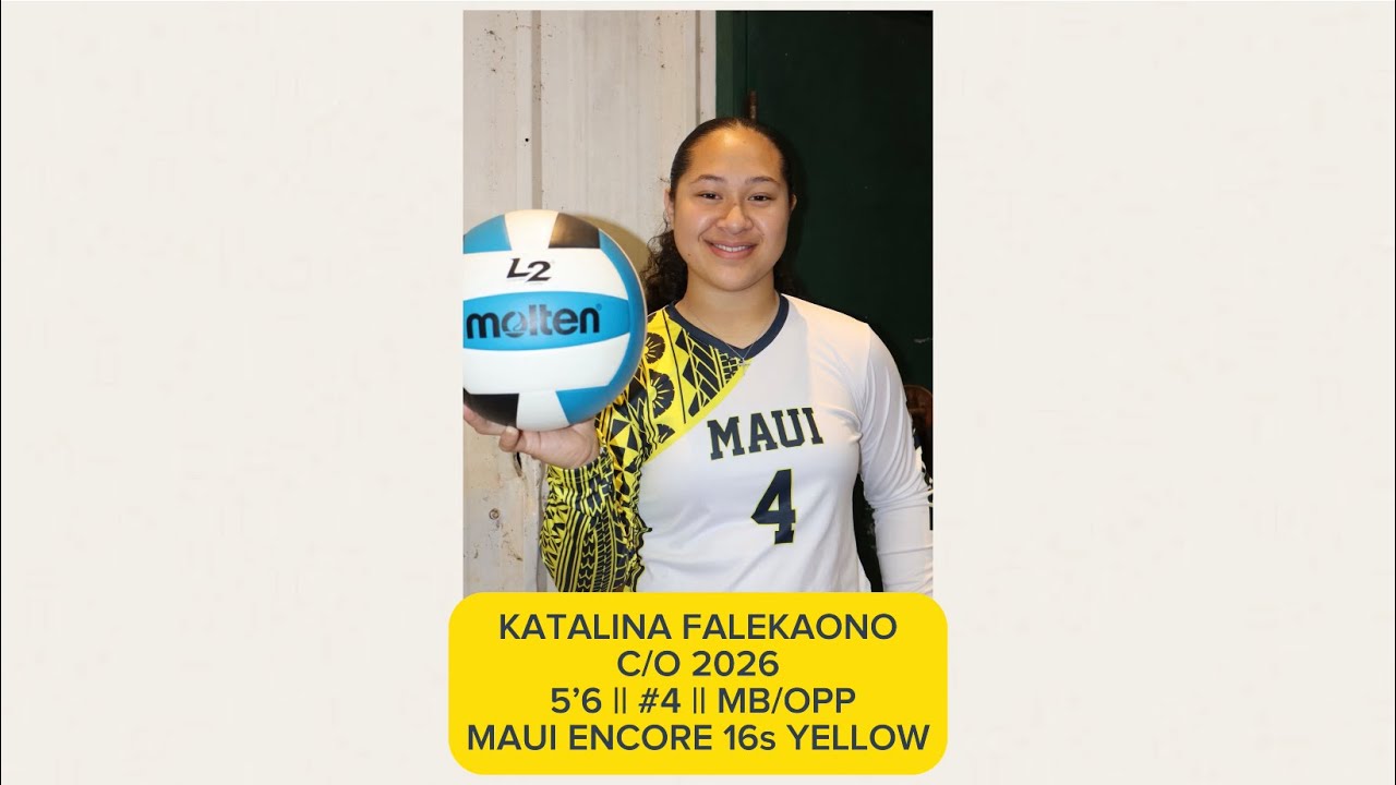 Katalina Falekaono (#4) 2024 Aloha Region Spring Break Madness ...