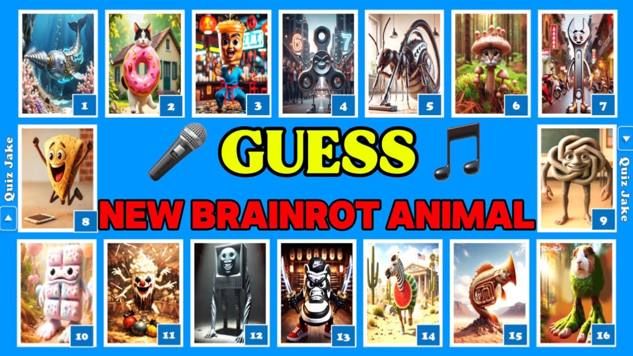 Guess the Brainrot Animal Meme by Voice! 🎤🍩🐈 (Donuttini Catlini ...