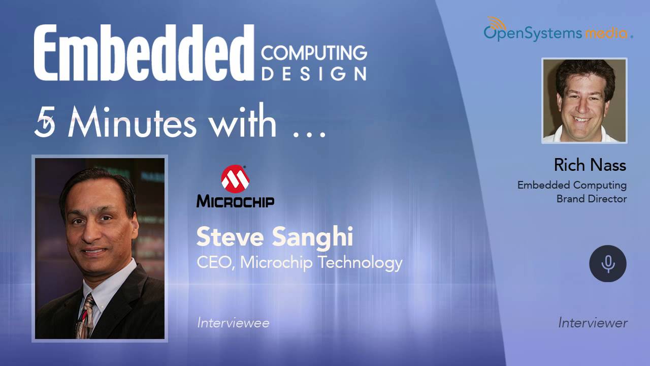 Five Minutes With… Steve Sanghi, CEO, Microchip Technology - YouTube