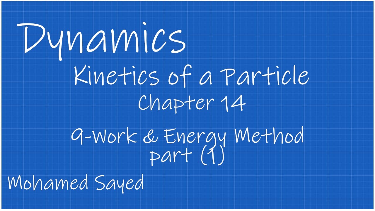 Dynamics Section 9 (Work and Energy Method part 1) - YouTube