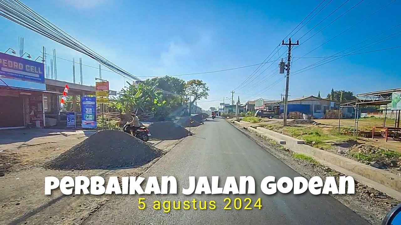 Perbaikan Jalan Godean | Aspal Di Jalur Utara Mulai Dikelupas - YouTube