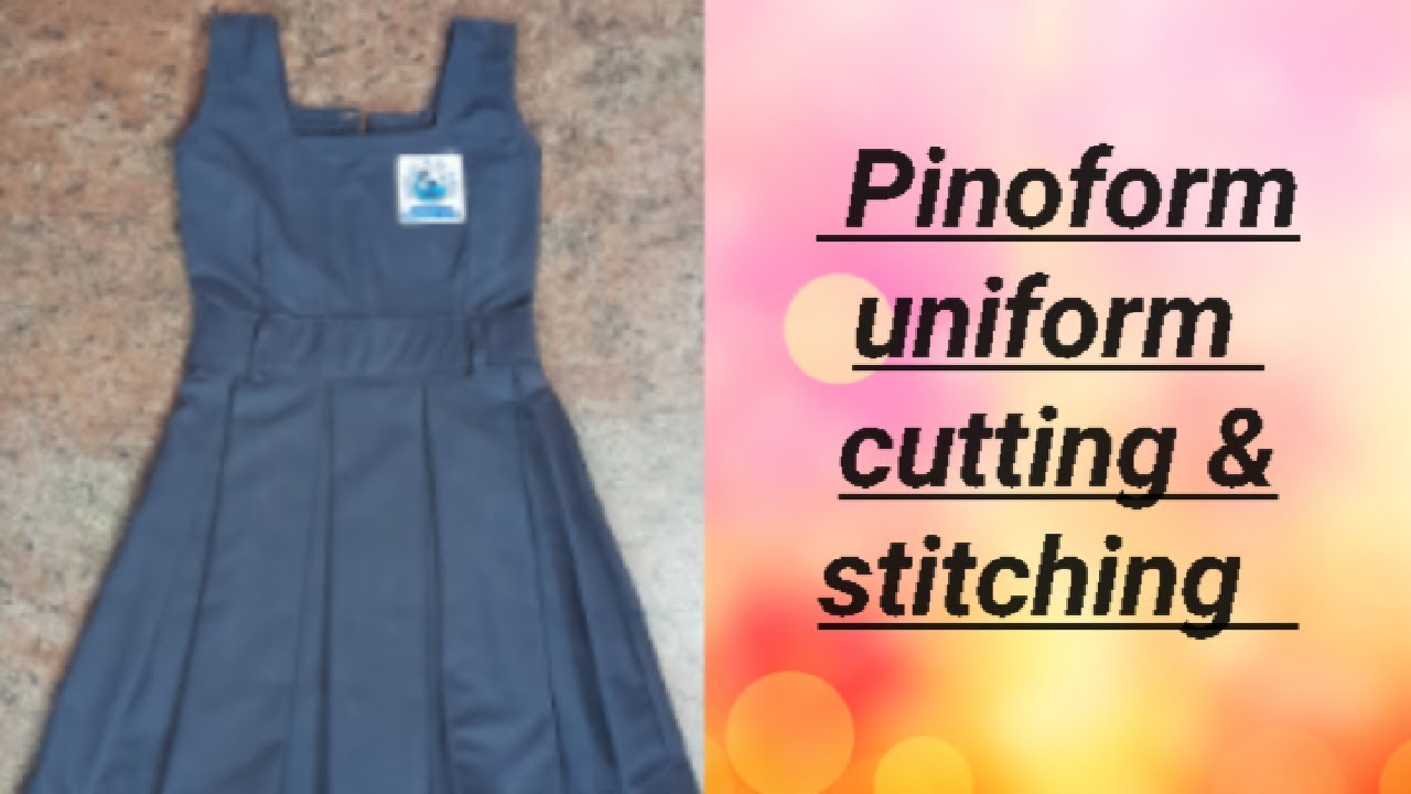 Pinoform uniform cutting and stitching in tamil |girls uniform cutting ...