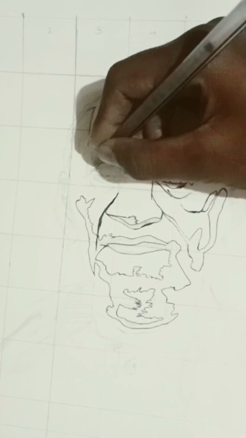 Sardar Vallabhbhai Patel portrait drawing with black pen#art - YouTube