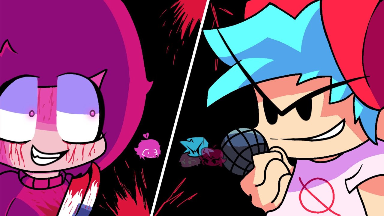 [friday night funkin'] (MV) Pinku vs Bf, Gf 커버 순서대로 정리 - YouTube